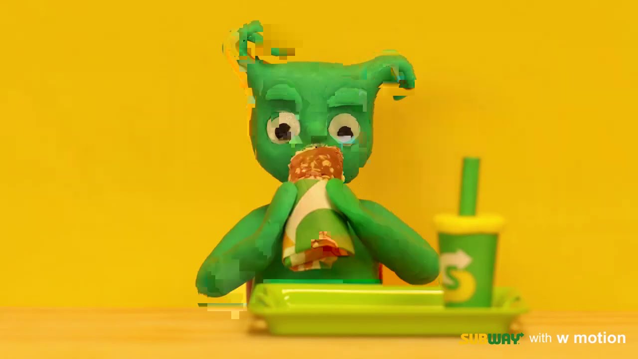 [SUBWAY X W MOTION] 진짜보다 더 진짜 같은! 에그마요 샌드위치 만들기(클레이ver) - YouTube