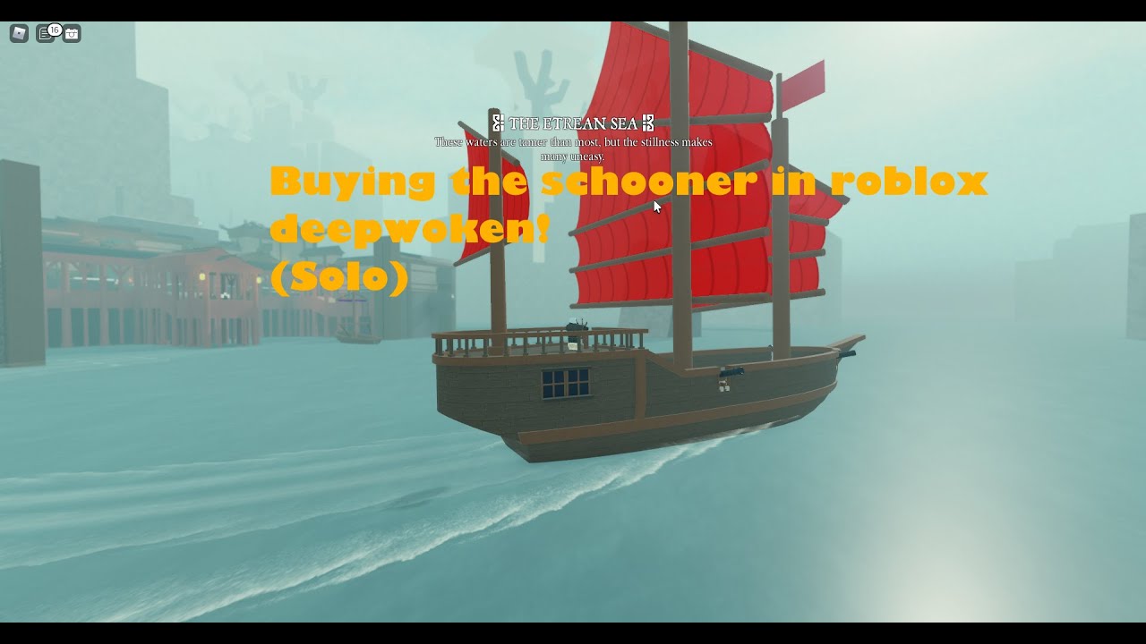 Buying the schooner! (Deepwoken Solo Progression) - YouTube