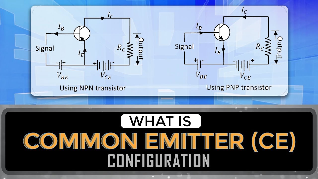 What is Common Emitter (CE) Configuration of a Transistor | Relation ...