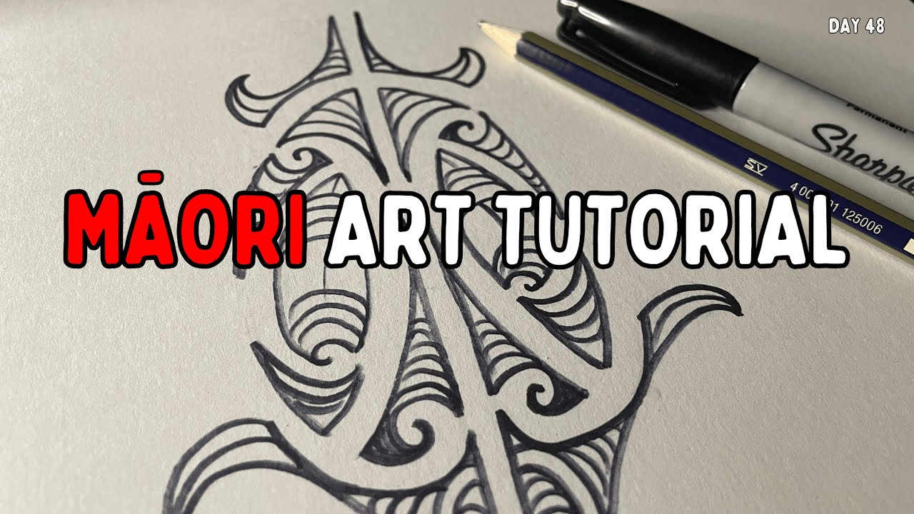 Drawing Māori Art: Mangōpare inspired Pattern tutorial - YouTube
