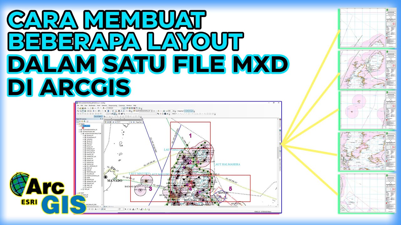 Cara Membuat Beberapa Layout Dalam Satu File MXD di ArcGIS - YouTube