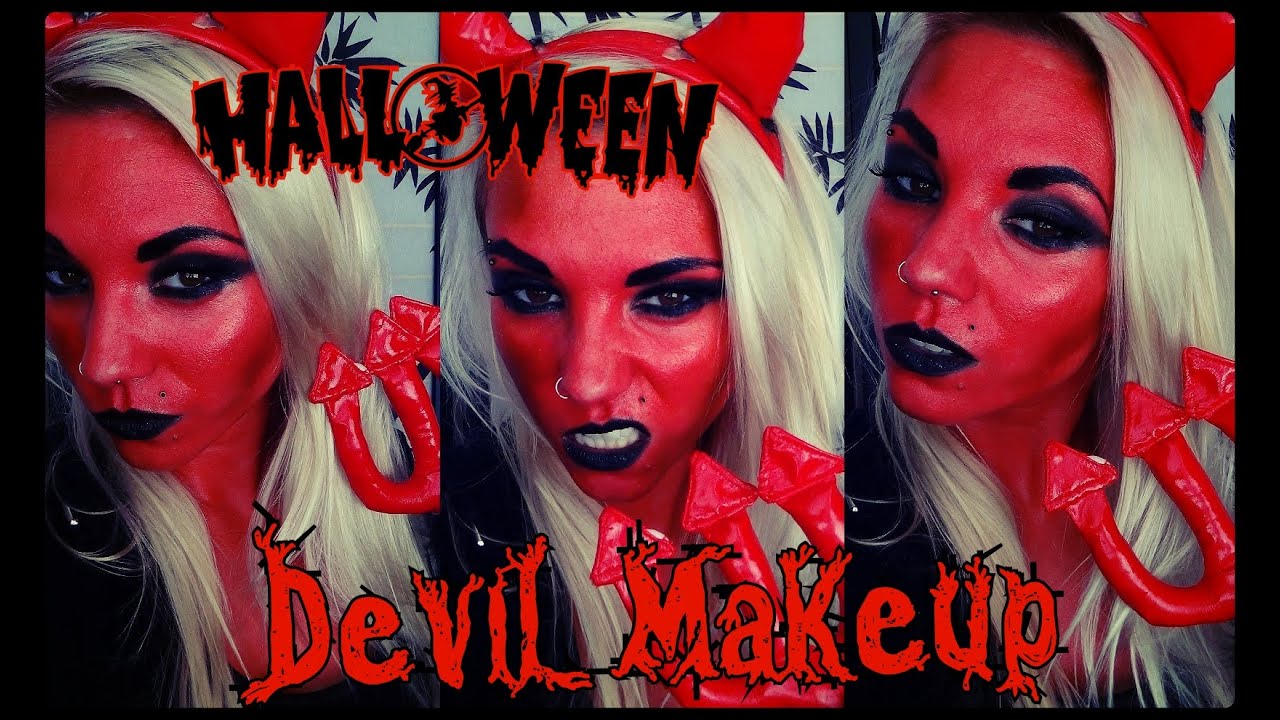 Red Fallen Angel | Halloween Makeup - YouTube