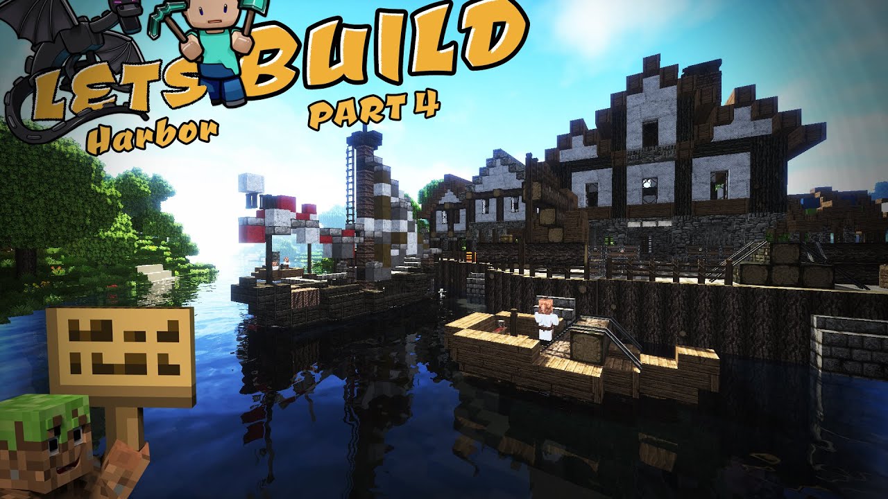 Mittelalterlicher Hafen | Part 4 | Minecraft Tutorial | German - YouTube