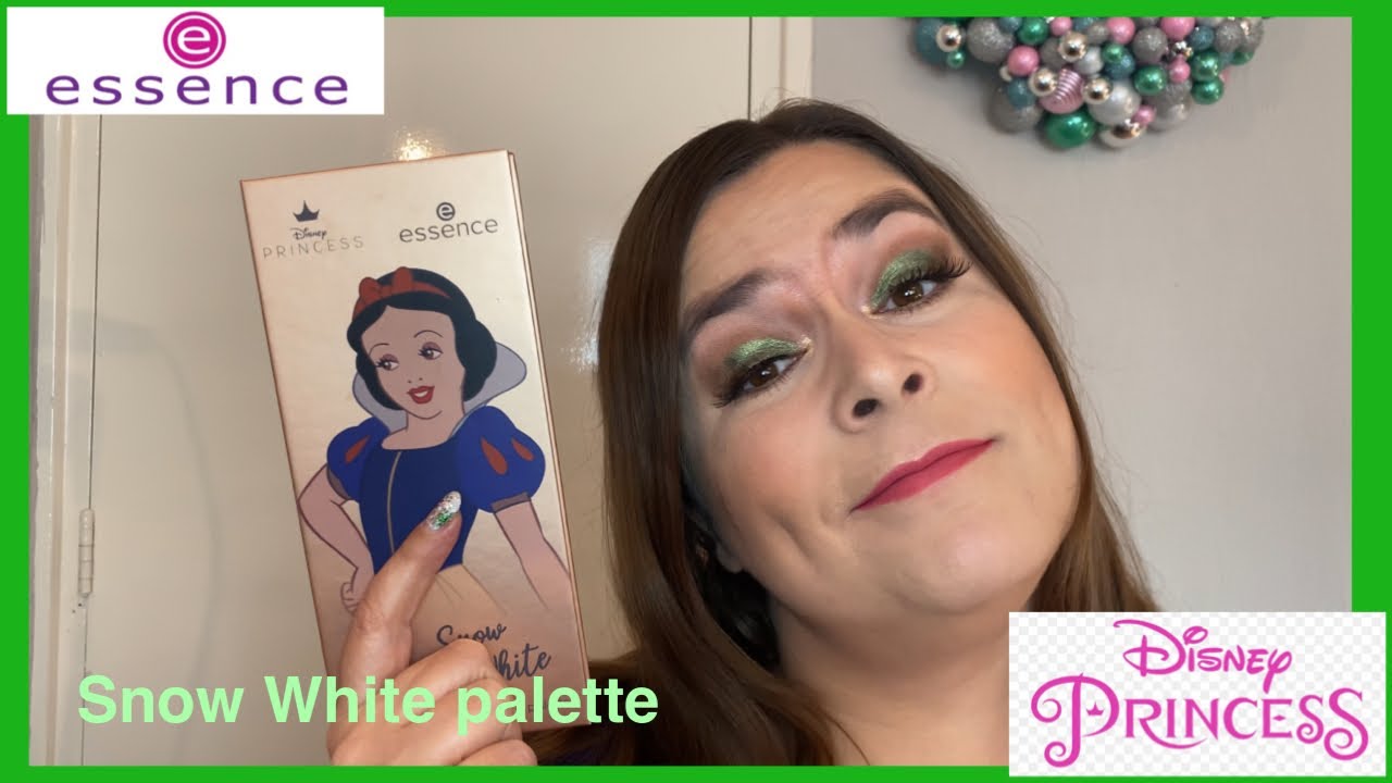 Reviewing the #essence x #Disney Snow White palette. Tutorial green ...