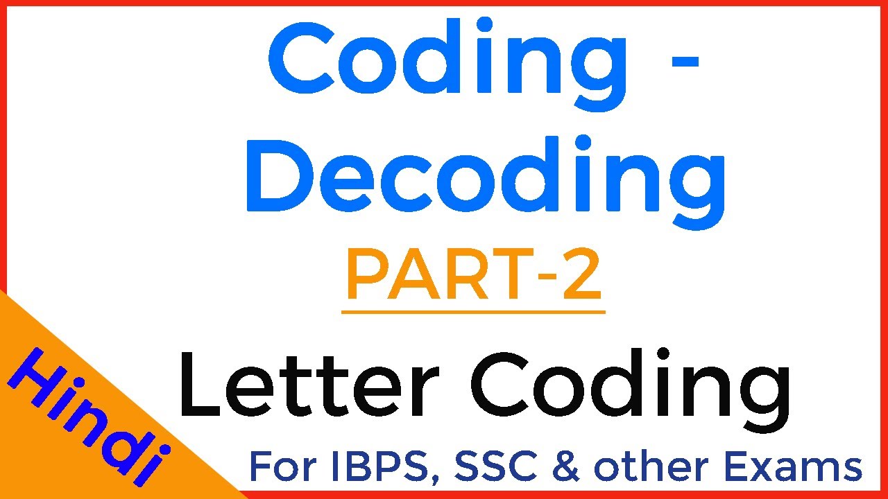 Letter Coding Reasoning Tricks in Hindi - Part 2 - YouTube