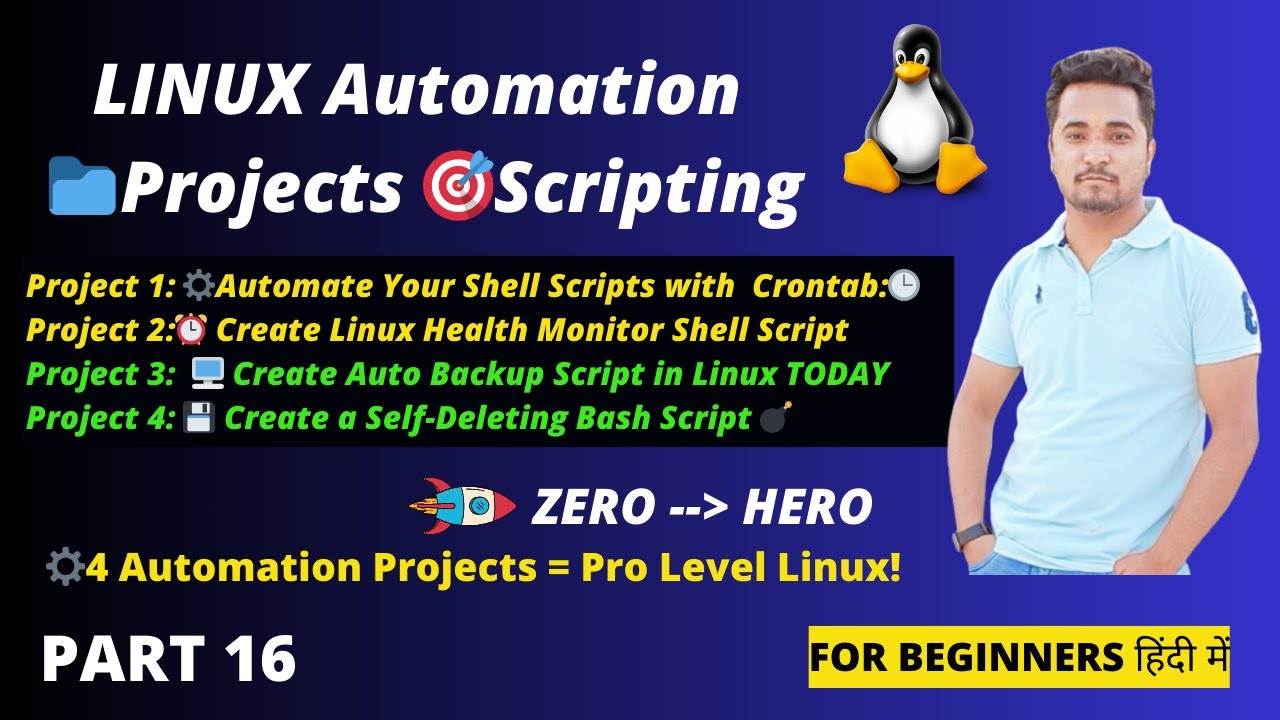🚀 4 Mind-Blowing Linux Automation Projects – From Noob to Pro! - YouTube