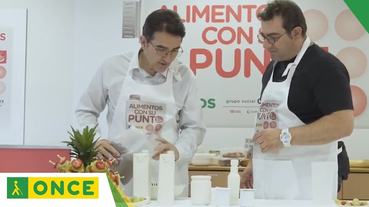 ONCE Braille - Alimentos con su punto - YouTube