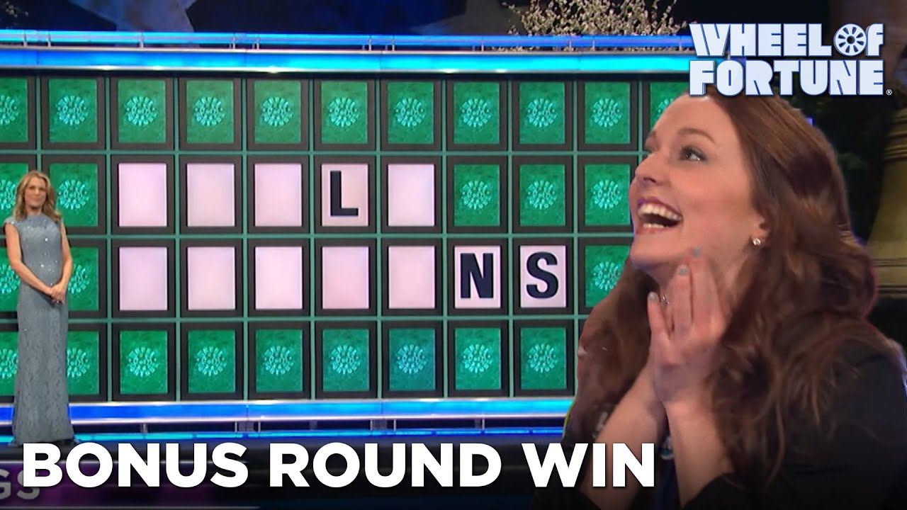 Rebecca Wins $33K in the Bonus Round | Wheel of Fortune - YouTube