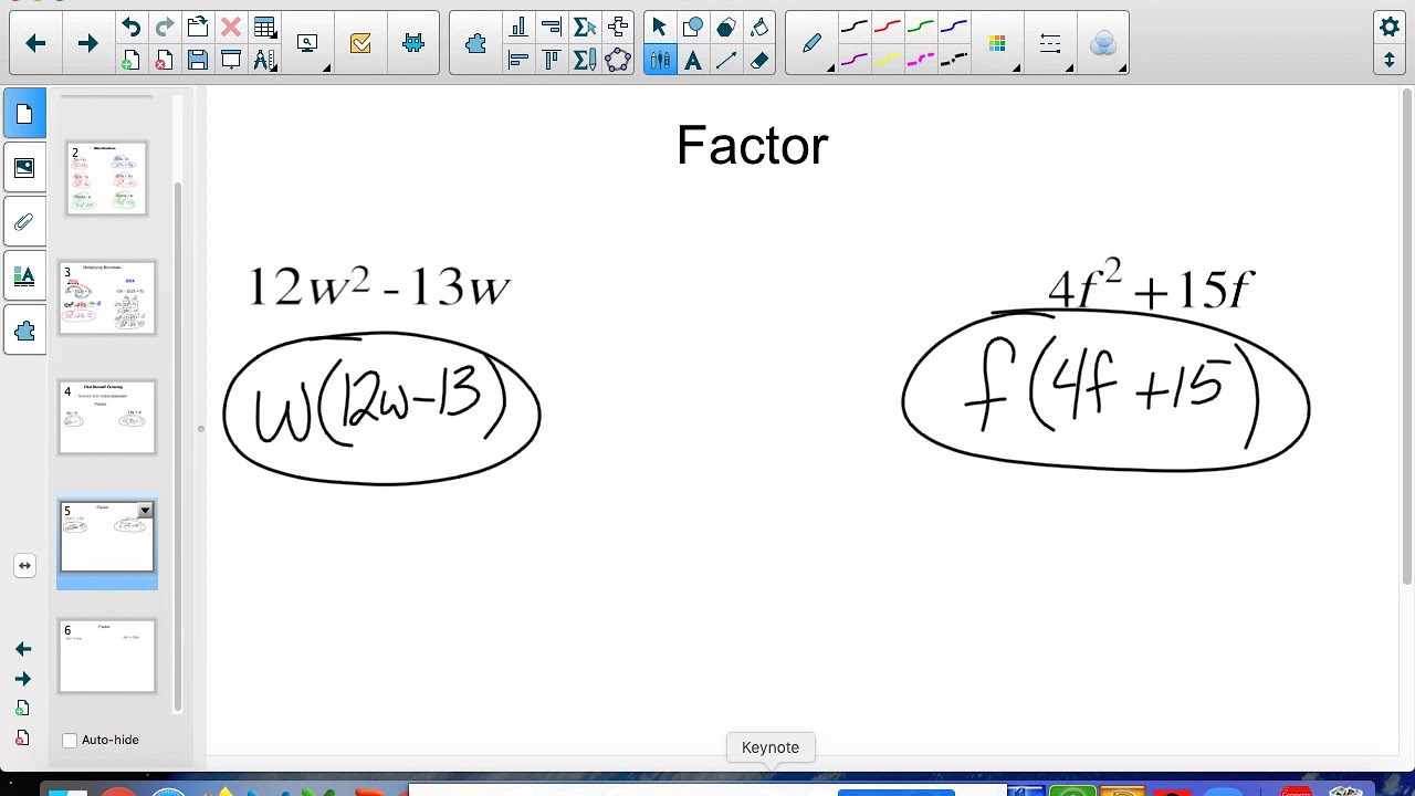 Final Review: Factoring and multiplying different variables - YouTube