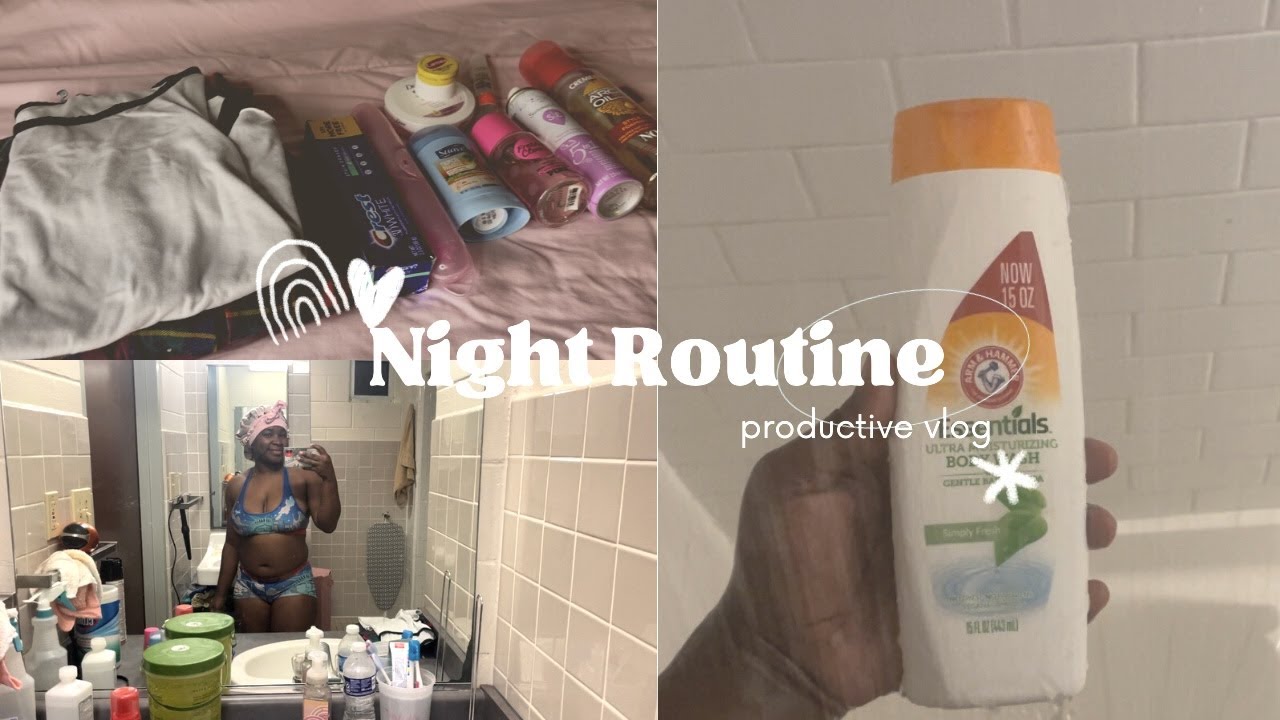 Productive LIFE UPDATE| Night Routine | Shower | Skin Care & MORE ...