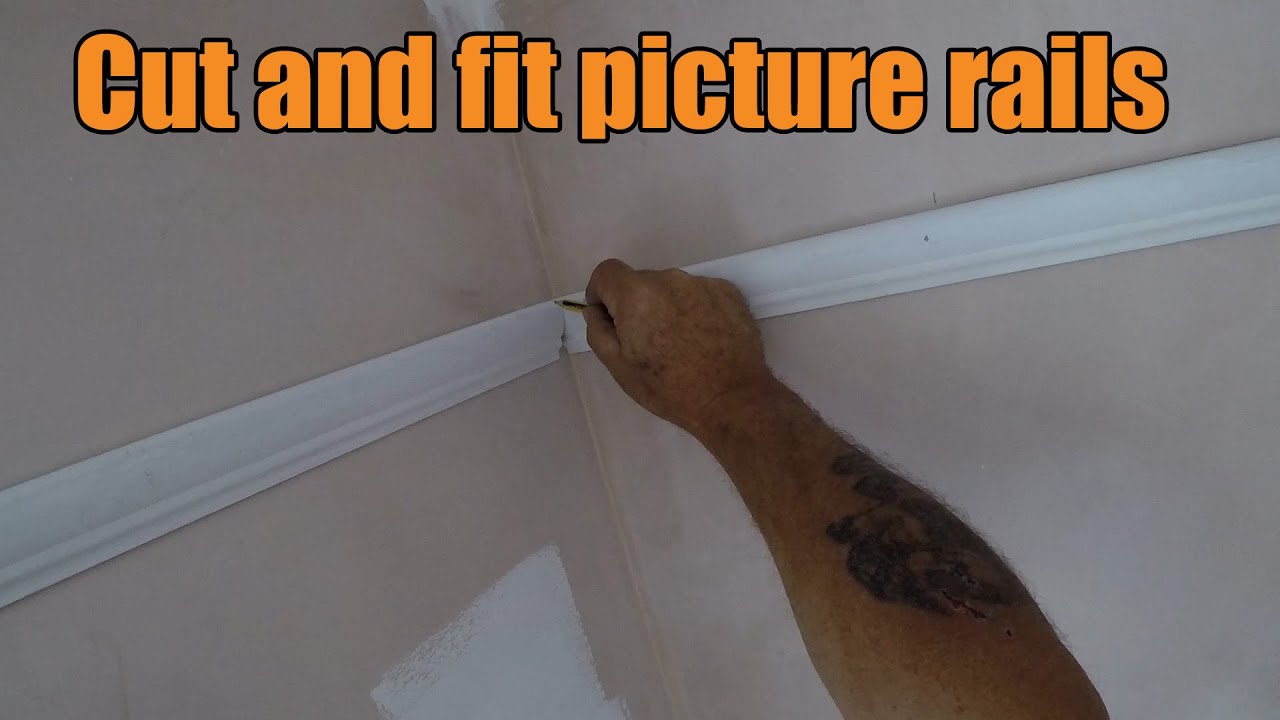HOW TO cut and fit picture rails the OLD BOY method - YouTube