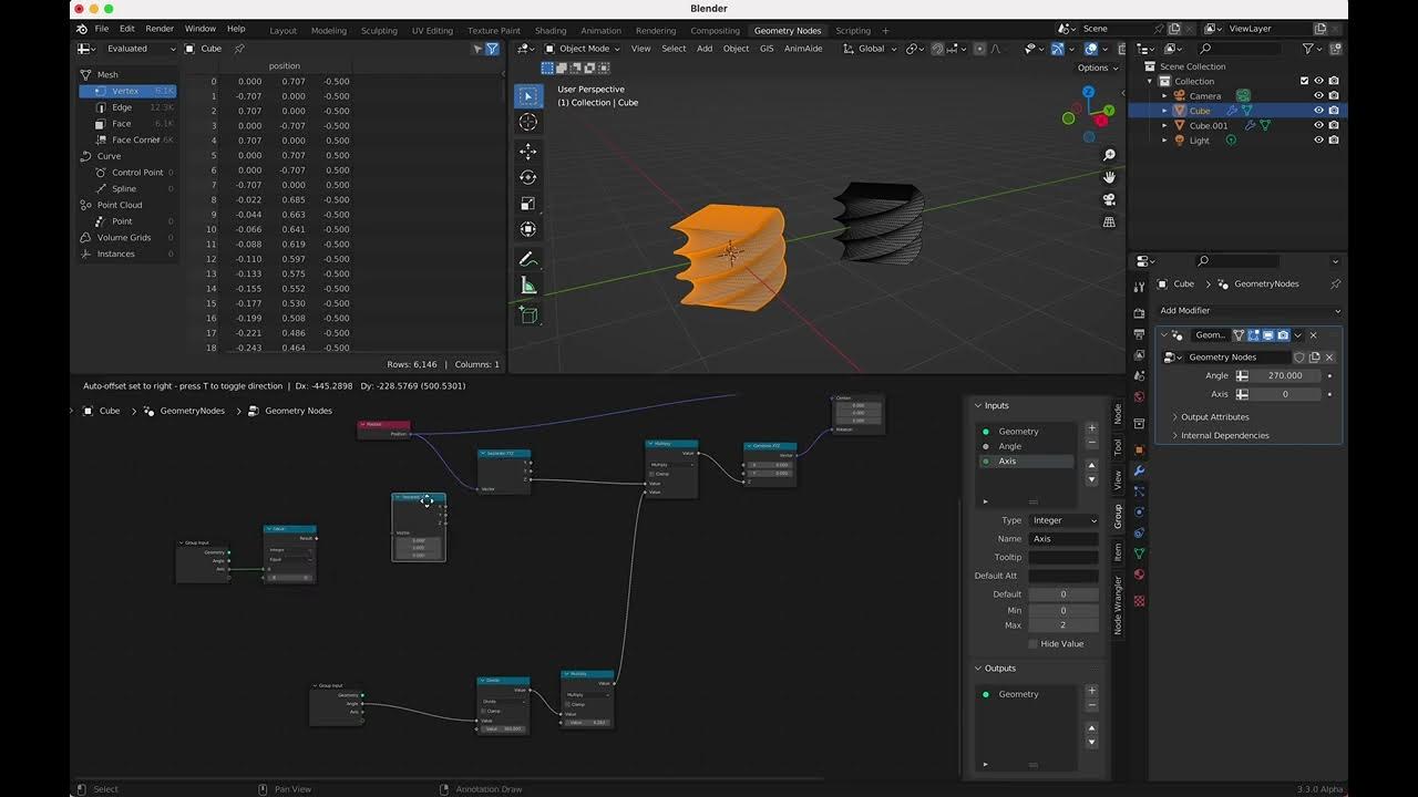 Tutorial: Rebuild the simple deform twist modifier with geometry nodes ...
