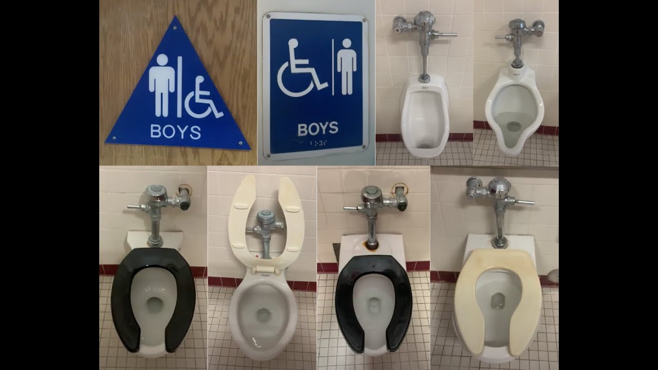 High School Boy's Restroom 3rd Floor Reshoot 2 - YouTube