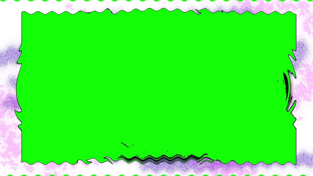Green Screen Wave Frame - YouTube