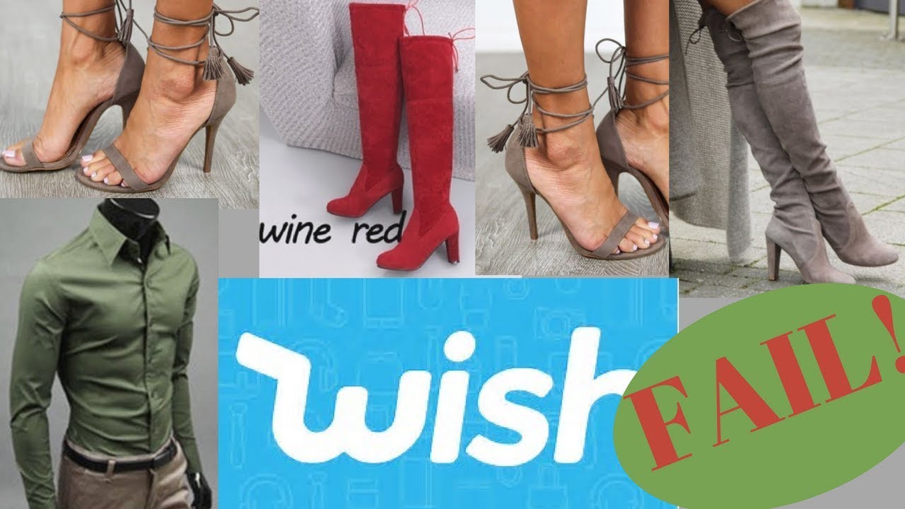 WISH TRY-ON HAUL: WOMEN'S SHOES & MEN'S SHIRT (HUGE FAIL!) - YouTube