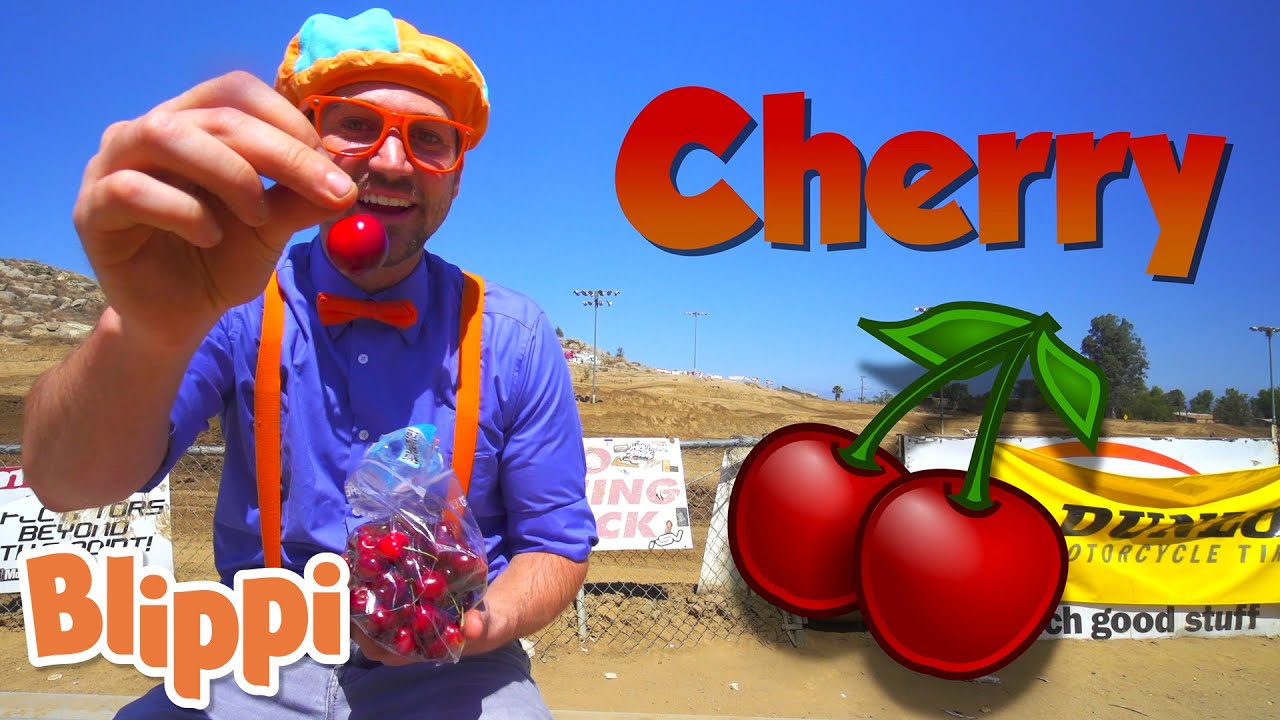 Blippi Learns about Cherries| Blippi | Nursery Rhymes | Healthy Kids ...