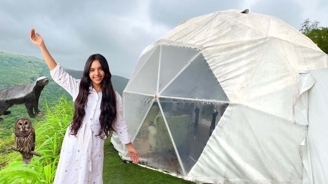 24-Hour Bubble Tent Challenge - Shafa's new episode in Hindi - YouTube