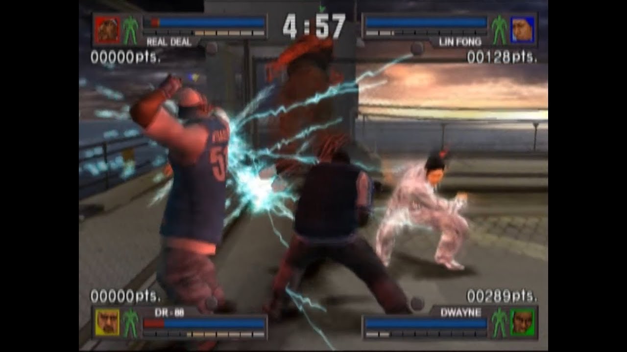 Urban Reign (PLAYSTATION 2) Real Deal VS Lin Fong Lee VS Dre 88 vs ...