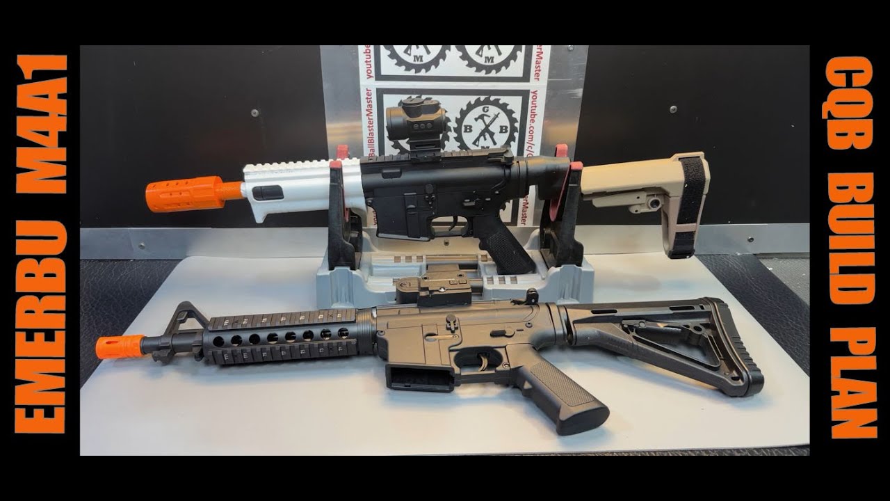300FPS?? Awesome Amazon M4 Option: EMERBU GEN8+ M4a1 Gel Ball Blaster - CQB Build Idea/Plan ...