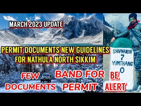 Sikkim Permit Documents Guideline 2023| Gangtok To North Sikkim|Nathula Pass Permit Documents ...