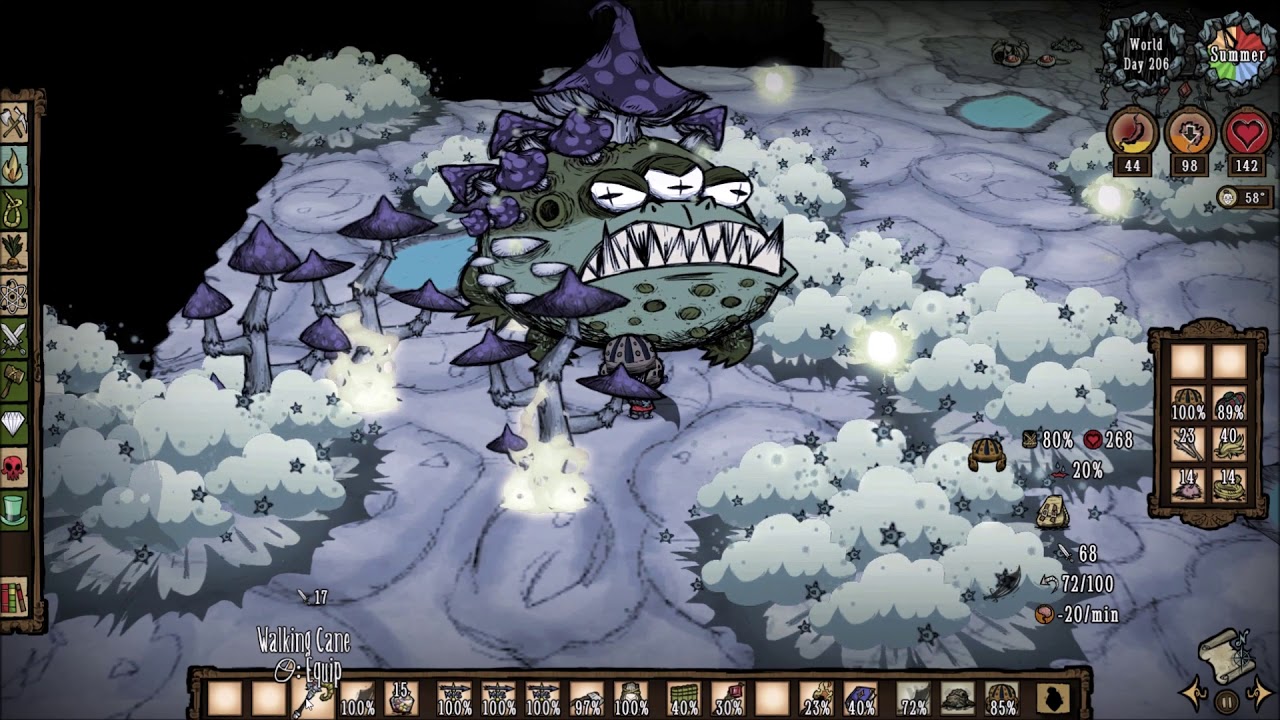 Don't Starve Together Solo Toadstool with Wickerbottom - YouTube