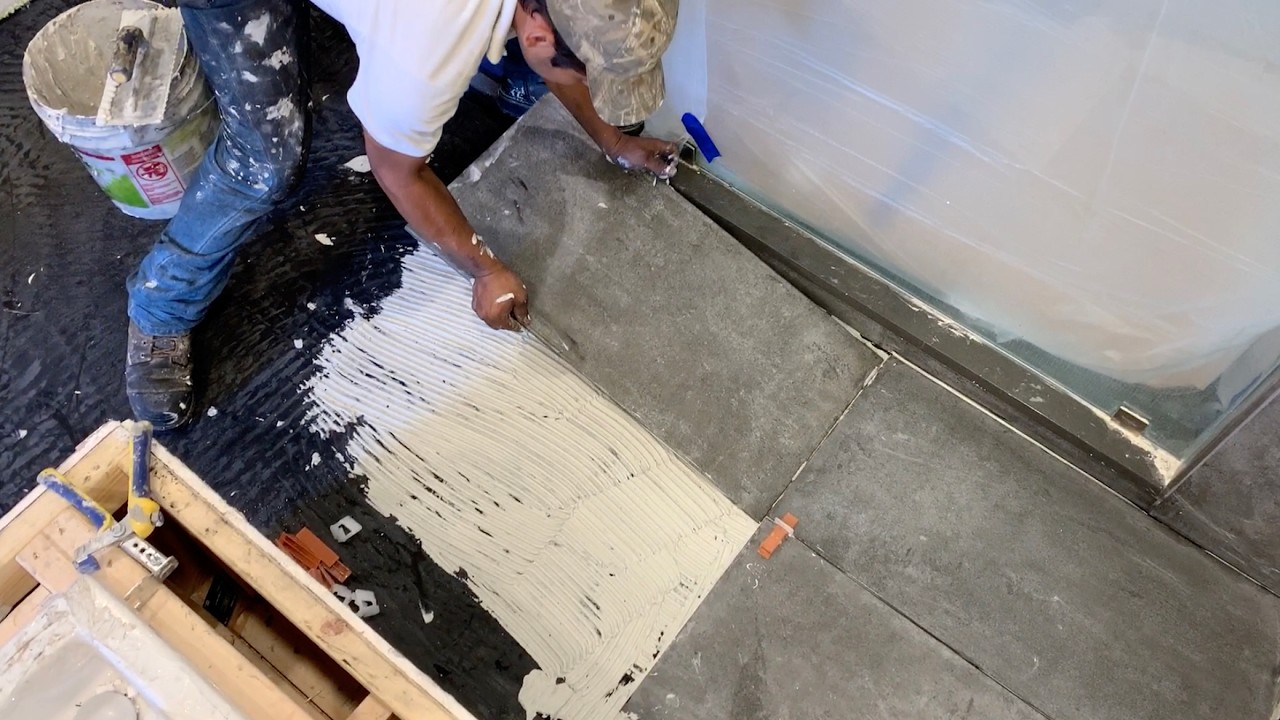 Installing TempZone Cable Electric Floor Heating Beneath Tile using ...