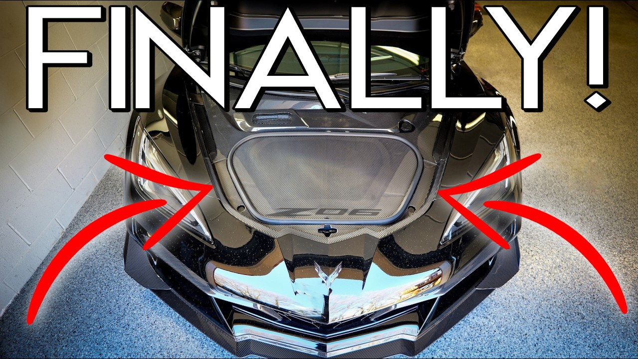 5 Minute CARBON FIBER Upgrade! FRUNK trim carbon! - YouTube