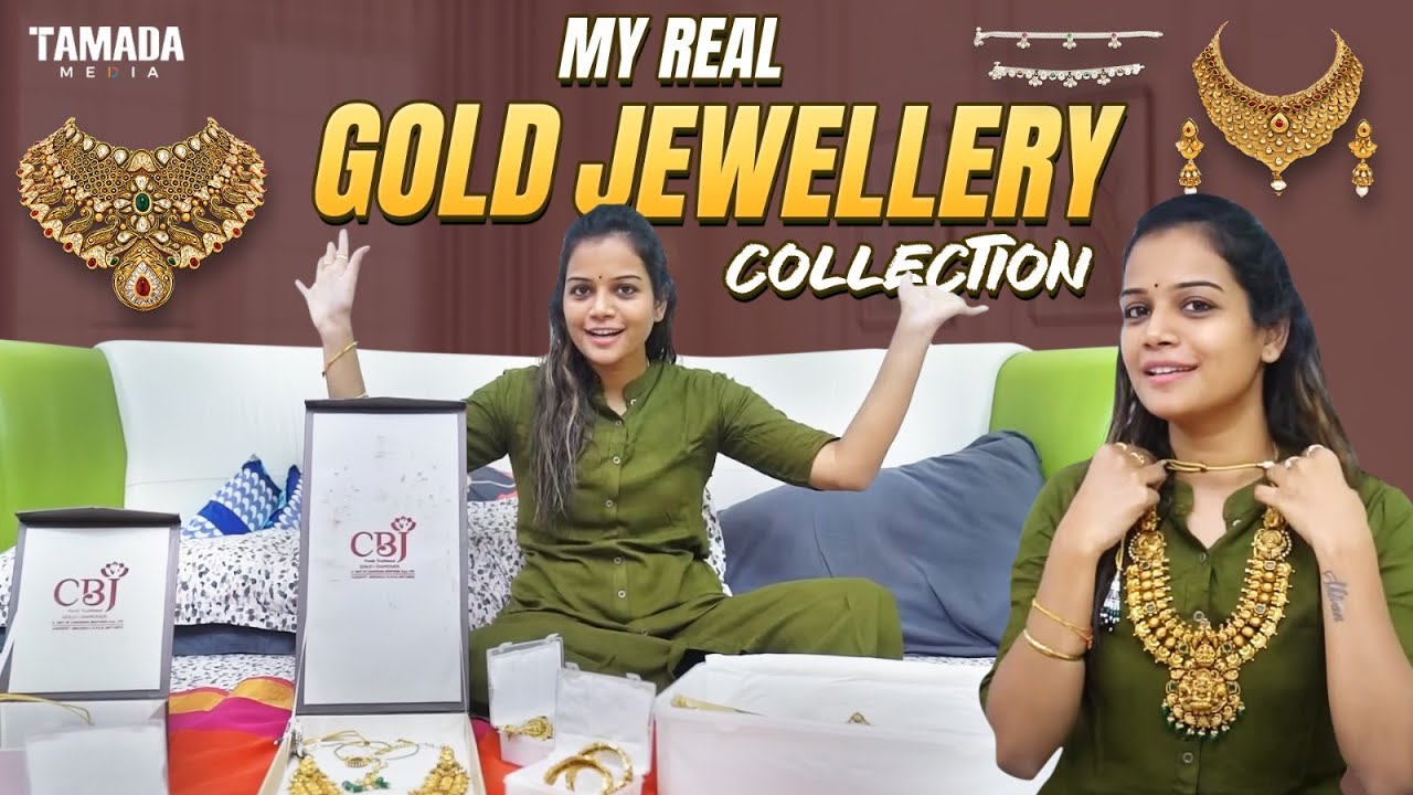 My Real Gold Jewellery Collection || Crazy couple || #mahishivan #crazy ...