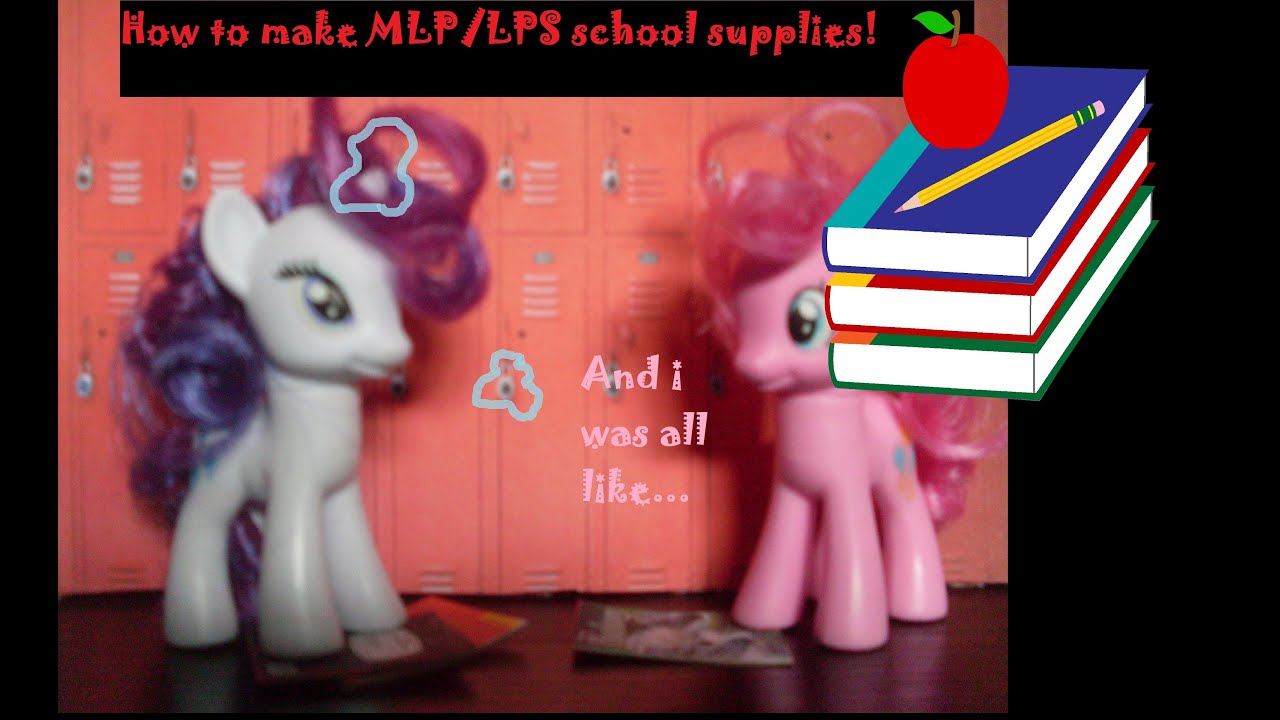 How to make MLP/ LPS school props - YouTube