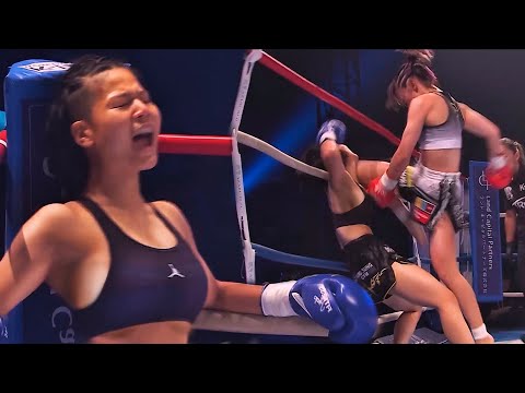 Girls Kickboxing K-1 Fight: 18-Year-Old Korean vs Experienced Japanese Fighter