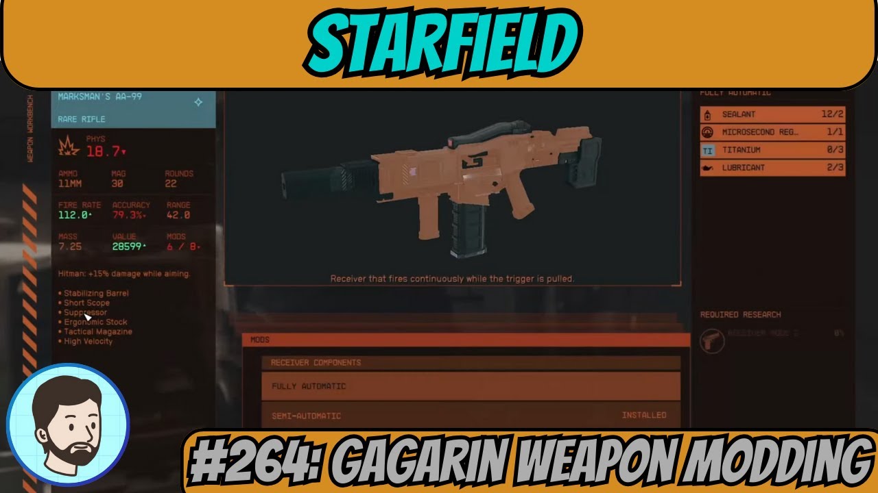 Starfield (PC) - Part 264: Gagarin Weapon Modding - YouTube