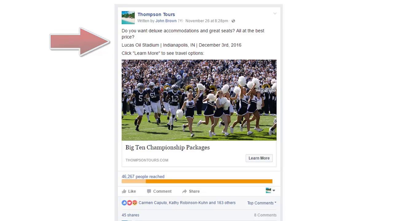 Facebook advertising case study - Penn State 2016 - YouTube