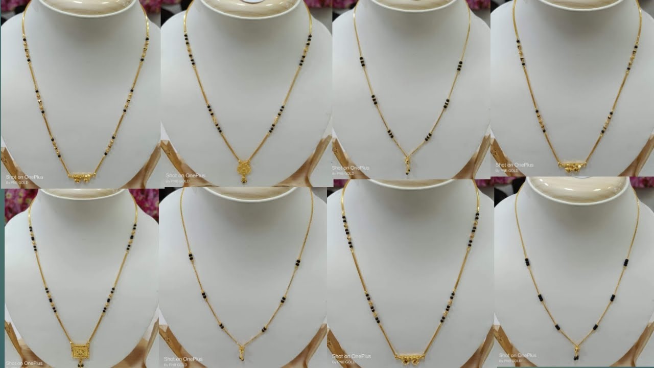Light weight gold mangalsutra designs with weight & price // Mini ...