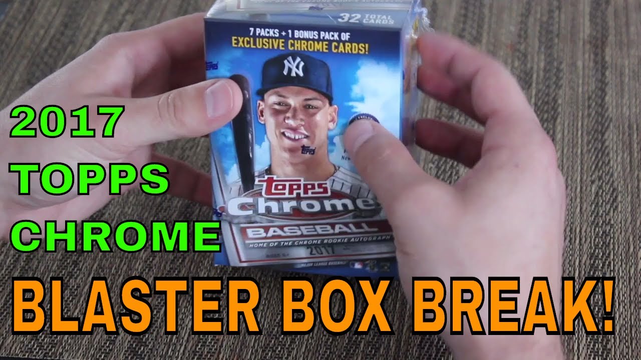 2017 Topps Chrome Blaster Box Break from Walmart - YouTube