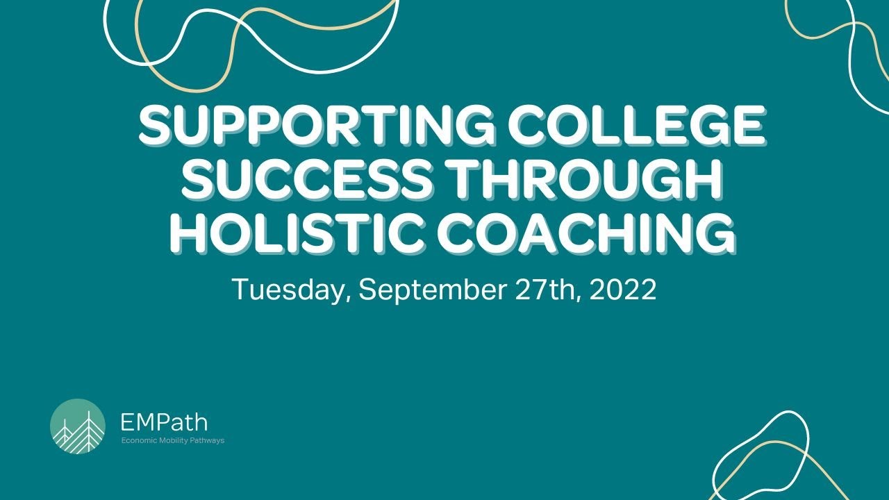 Supporting College Success through Holistic Coaching - YouTube