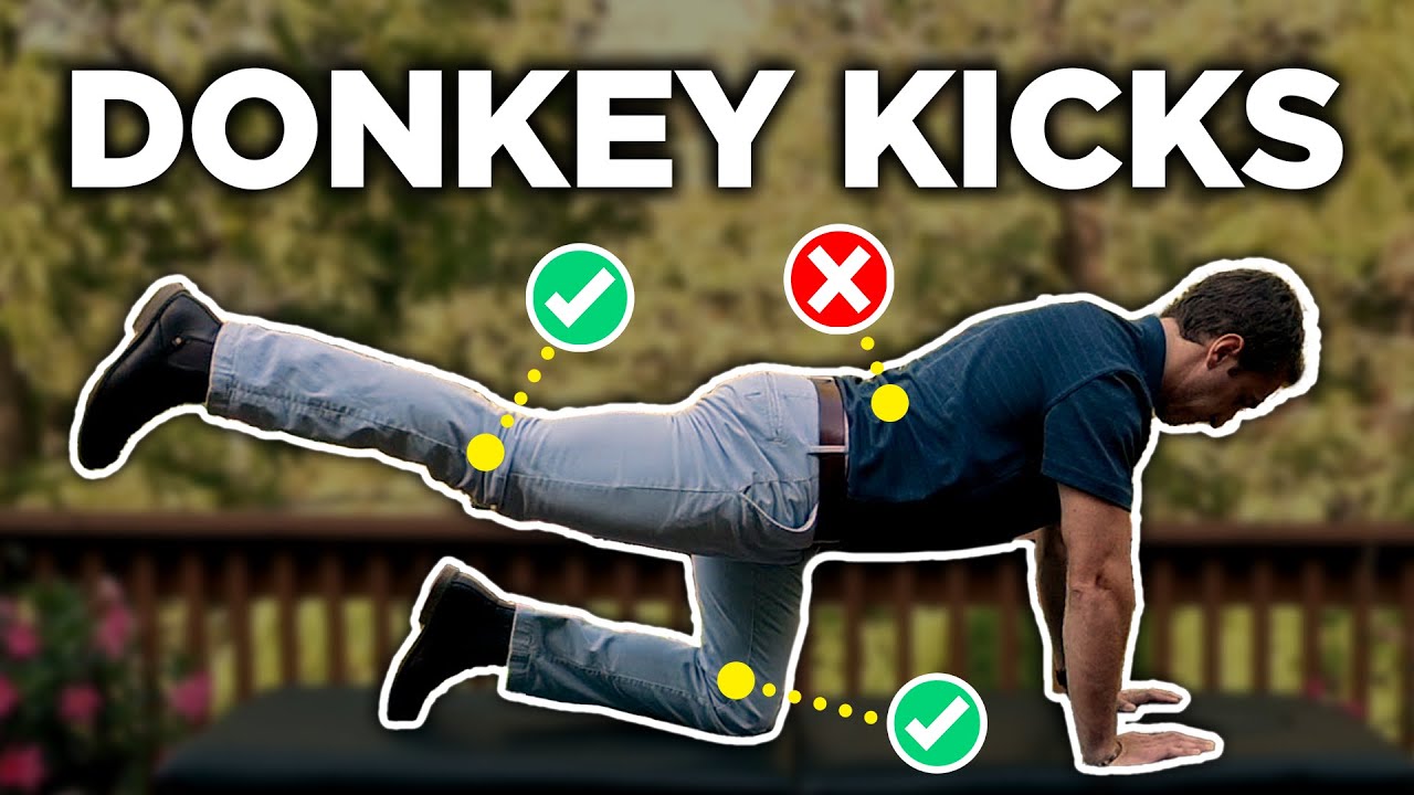 How To Perform Donkey Kicks | Glute and Hamstring I A Doctor of ...