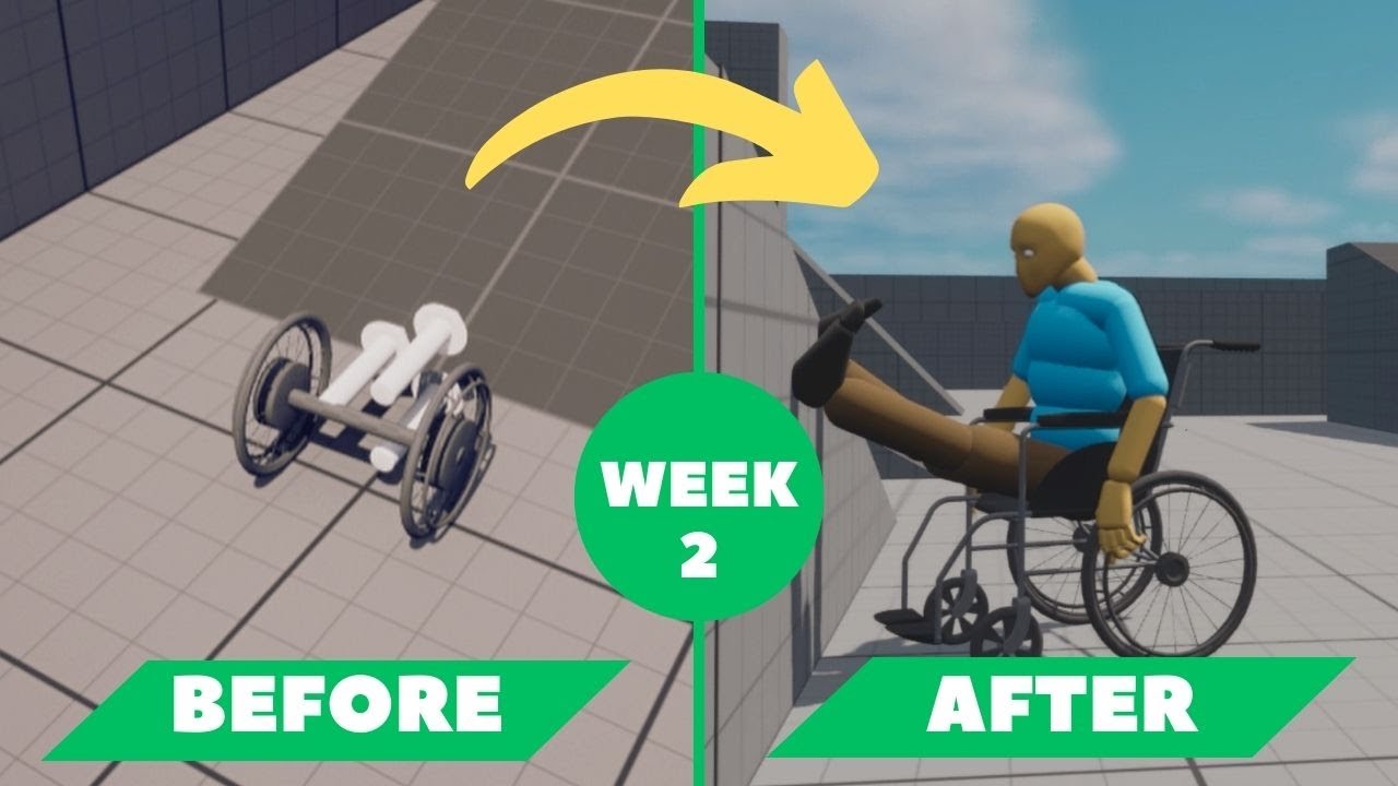 Develop a Wheelchair Game in Unreal | Devlog 2: Vehicle Component - YouTube