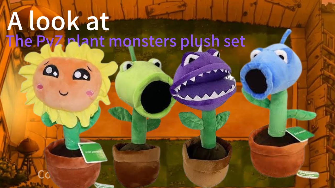 A look at the PvZ plant monsters plush set - YouTube