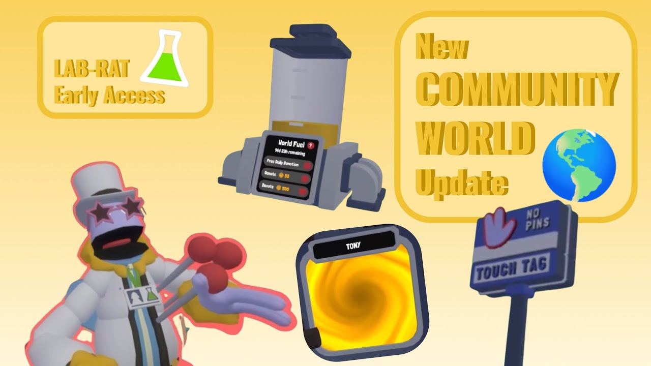 New COMMUNITY WORLD Update In Yeeps! (LAB-RAT EARLY ACCESS) - YouTube