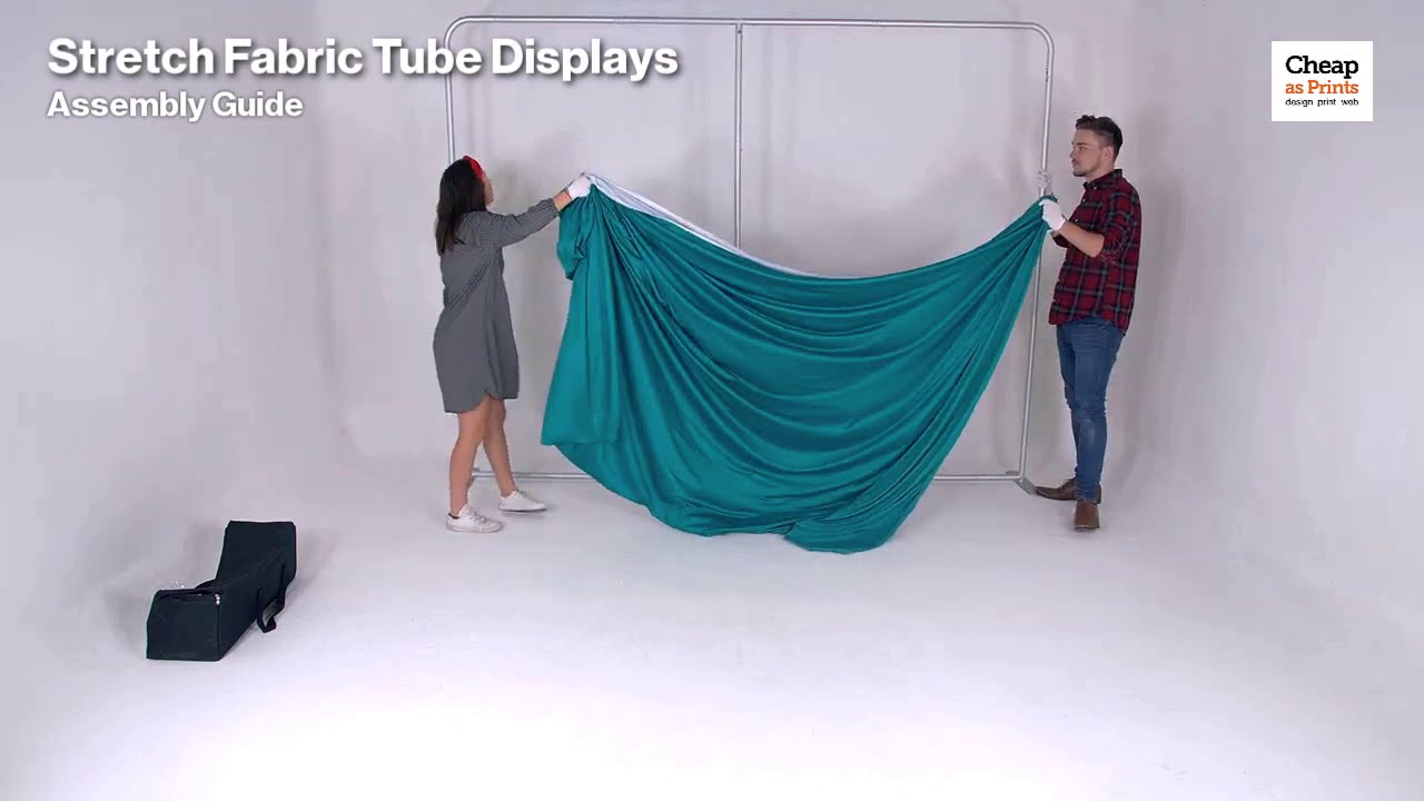 How To Set Up Stretch Fabric Display Stands? - YouTube