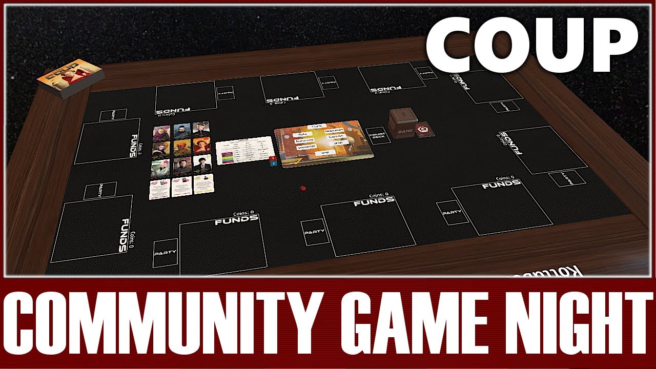 Tabletop Simulator: COUP - Community Game Night - 03/21/22 - YouTube