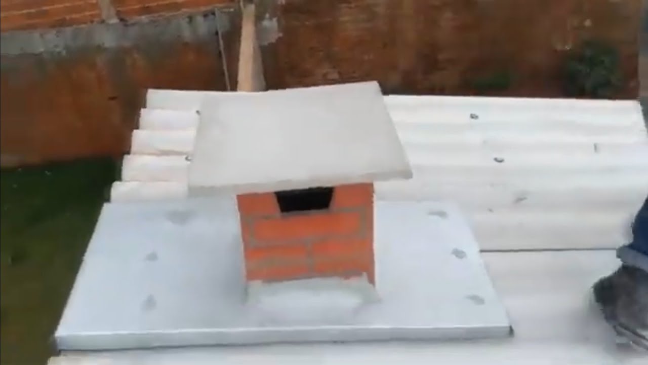Como fazer um colarinho em chaminé de churrasqueira ! - YouTube