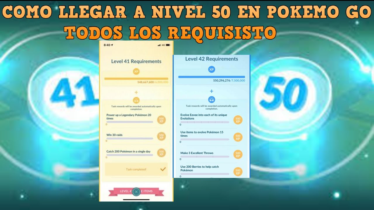 como llegar a nivel 50 pokemon go - YouTube