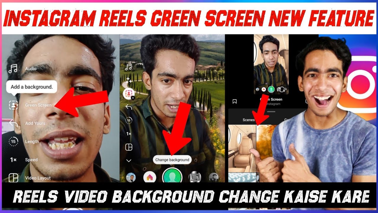 Instagram Reels Green Screen New Feature | Instagram Reels Video ...