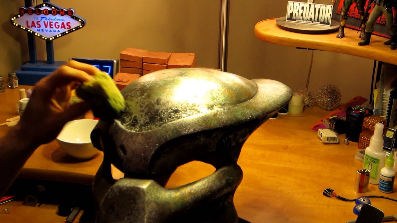 How to Paint Predator Bio Helmet Mask (10 of 11) - YouTube