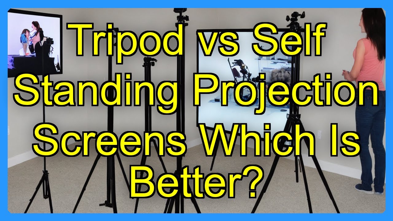Tripod vs Self Standing Projection Screens Which Is Better? - YouTube