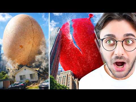 DEV YUMURTA VS DEV SU BALONU ŞEHRİ YIKTI !