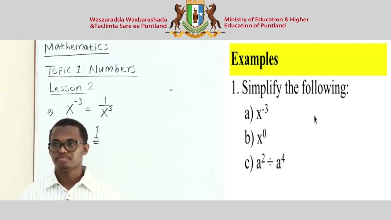Xisaab 8aad chptr 1 lesson 2 ( Numbers ) ardayda waxa ku barata luuqada ...