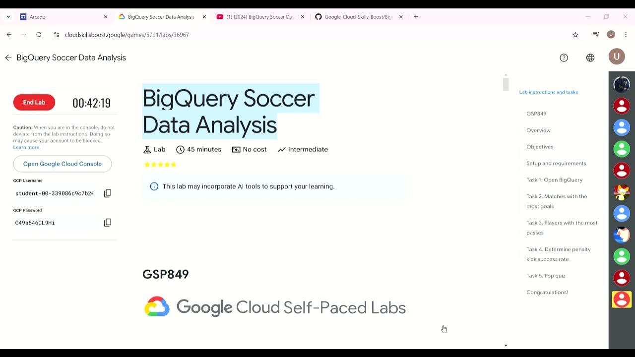 BigQuery Soccer Data Analysis Google Cloud Skills Boost Google Chrome #2025 - YouTube