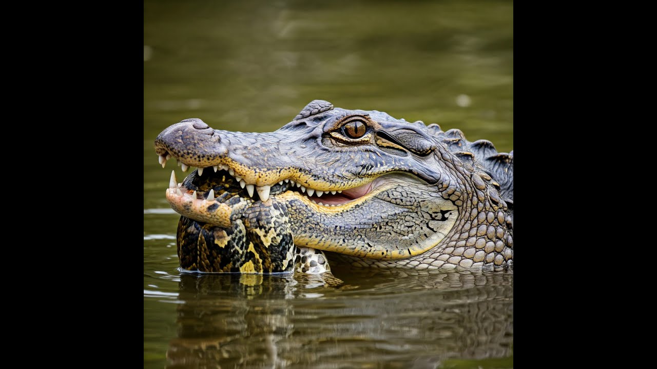 Epic Showdown Python vs Alligator! VEED - YouTube